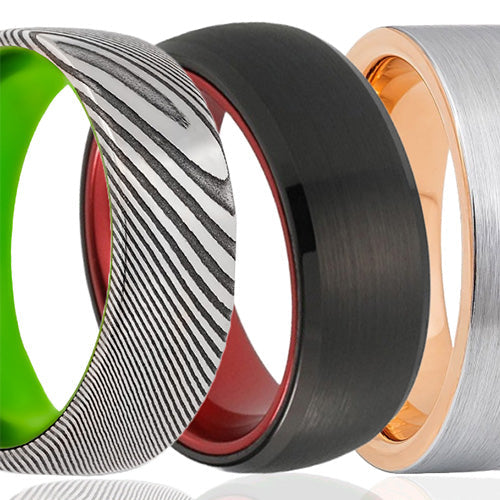 Contrasting Color Men's Wedding Bands | Vansweden Jewelers