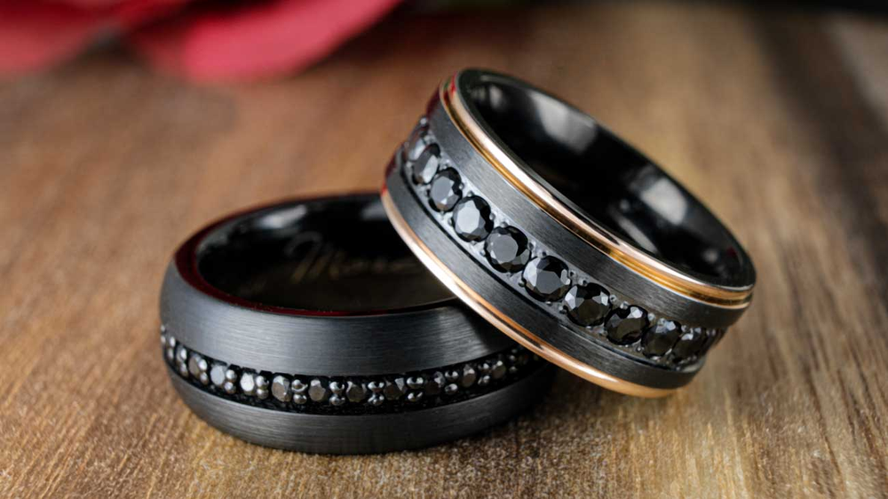 Couple's Matching Silver Wedding Bands