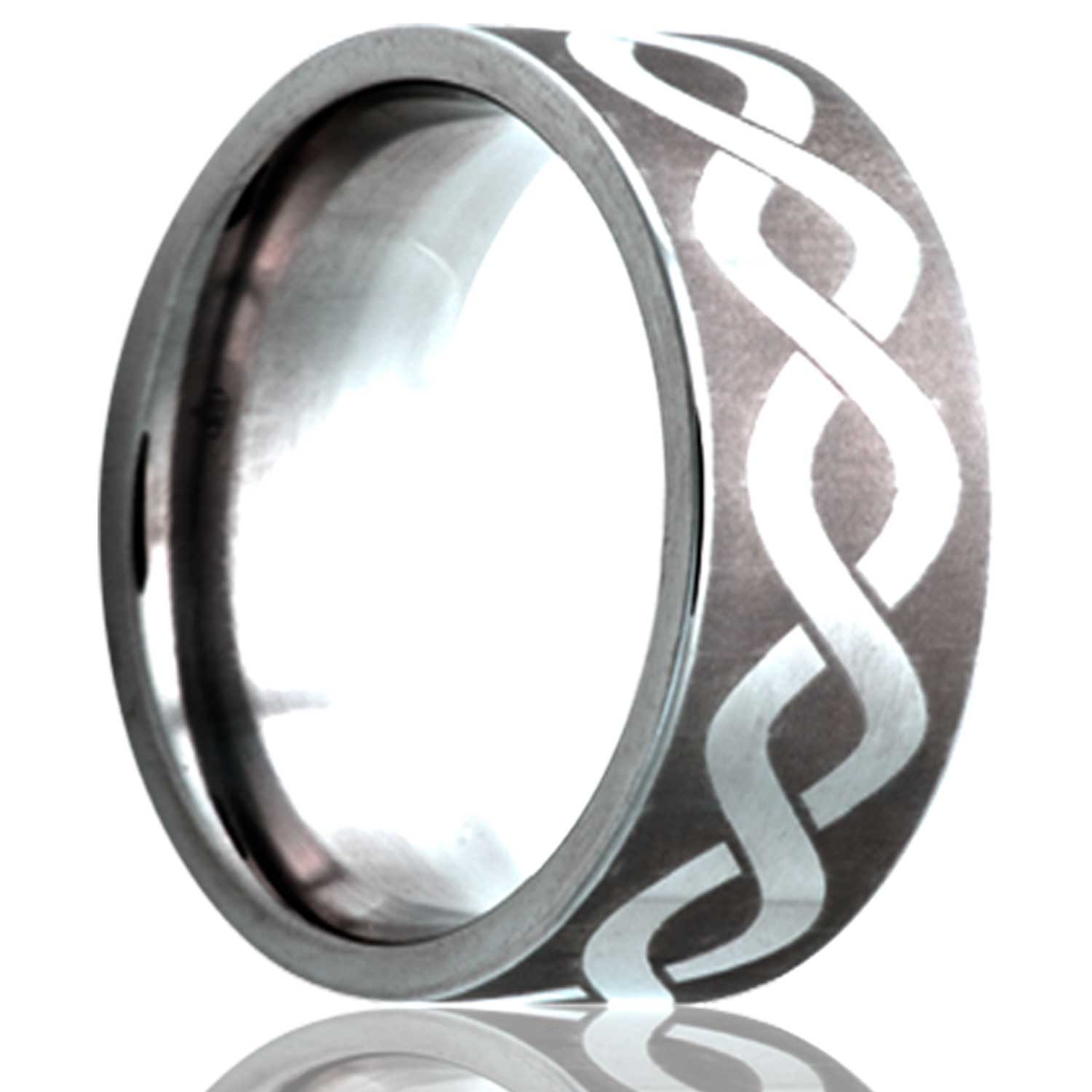 Infinity Waves Tungsten Wedding Band | Vansweden Jewelers