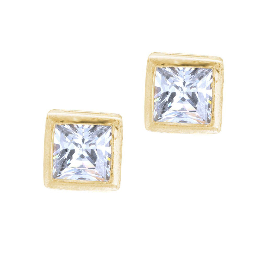 Bezel clearance Set Princess Cut Simulated Diamond