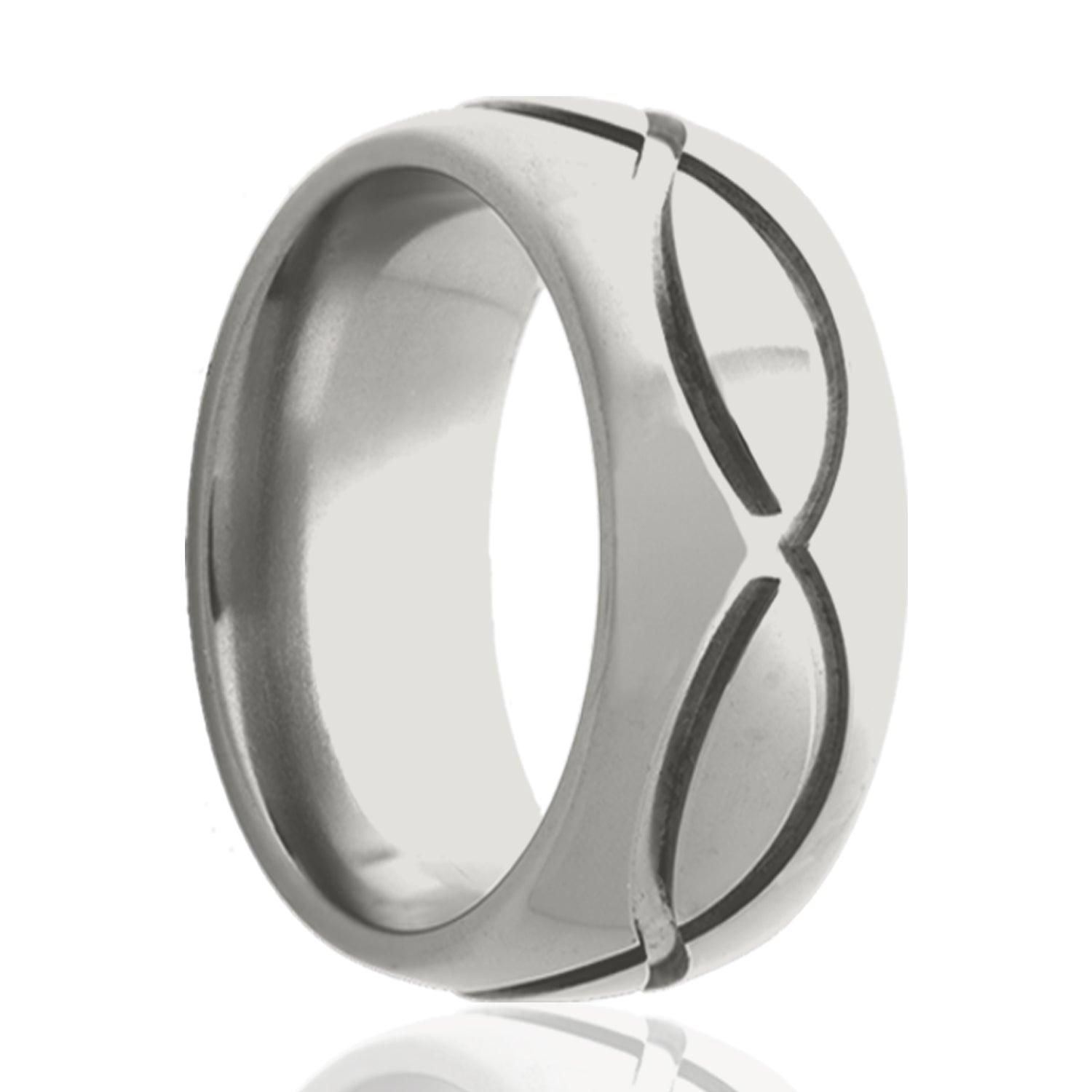 Infinity Waves Domed Cobalt Wedding Band | Vansweden Jewelers