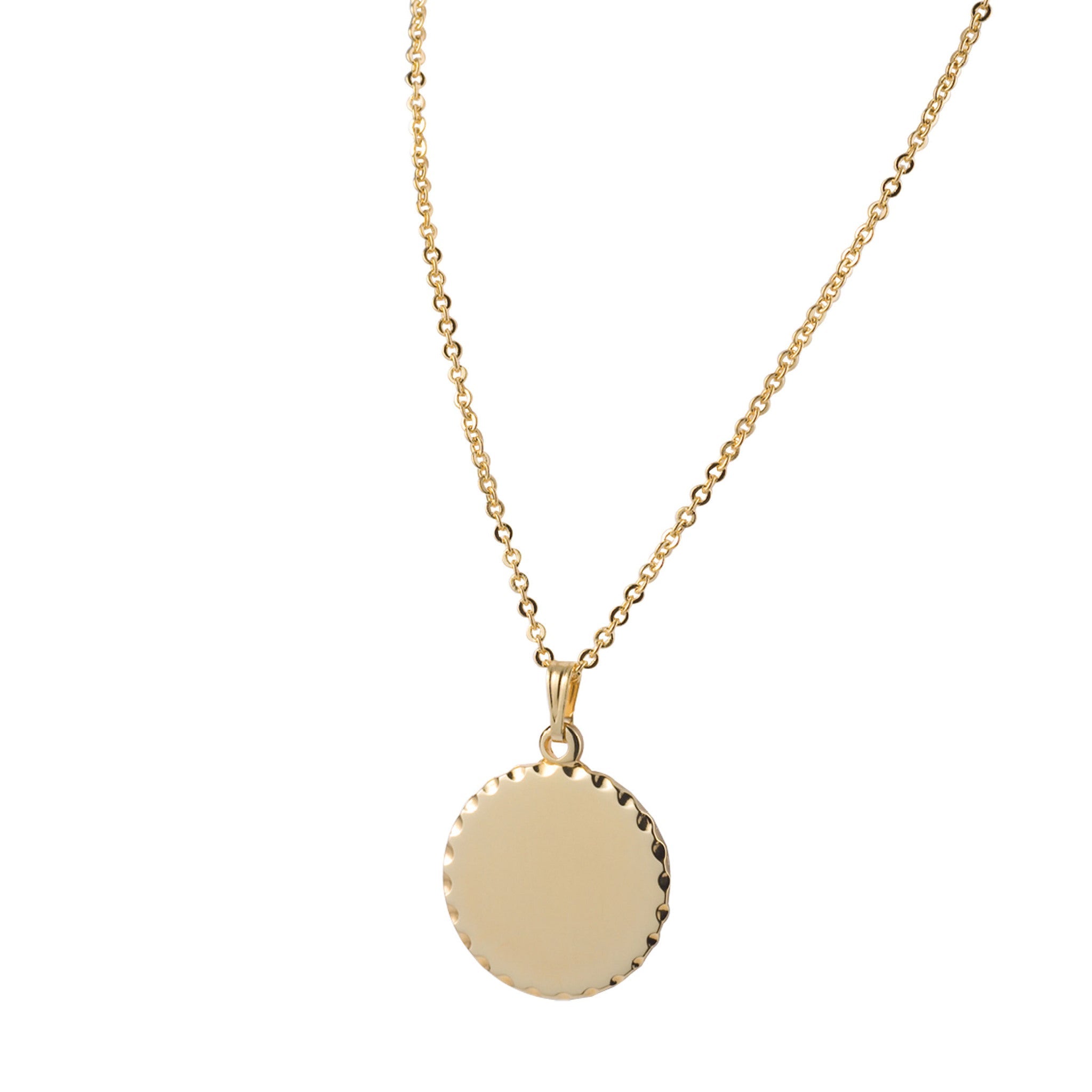 Round Necklace with Scalloped Edge | Vansweden Jewelers