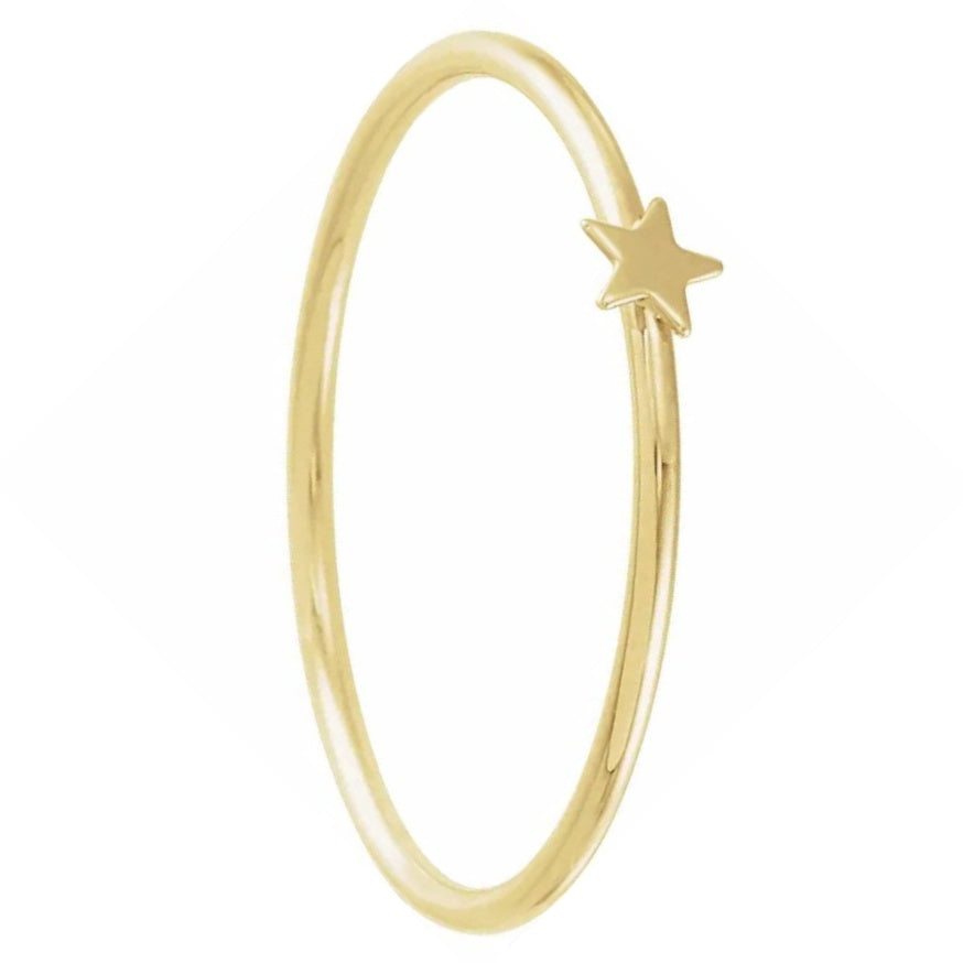 14k Yellow Gold Star Women's Ring | Vansweden Jewelers
