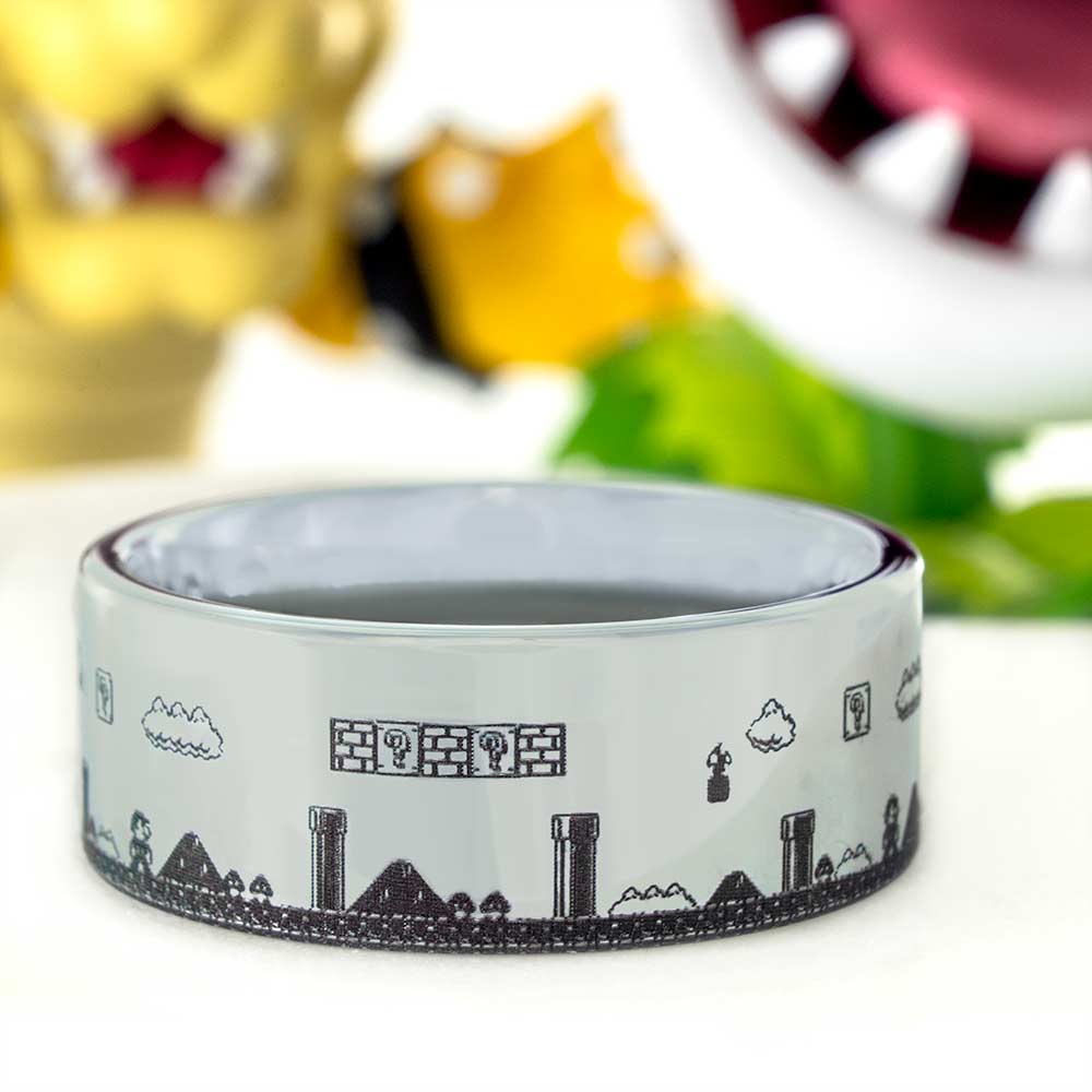 Super Mario Bros Tungsten Men's Ring | Vansweden Jewelers