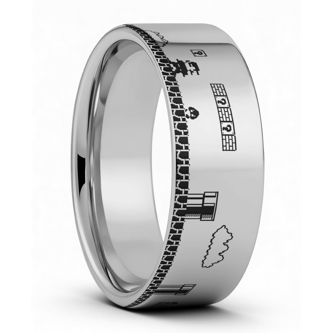Super Mario Bros Tungsten Men's Ring | Vansweden Jewelers